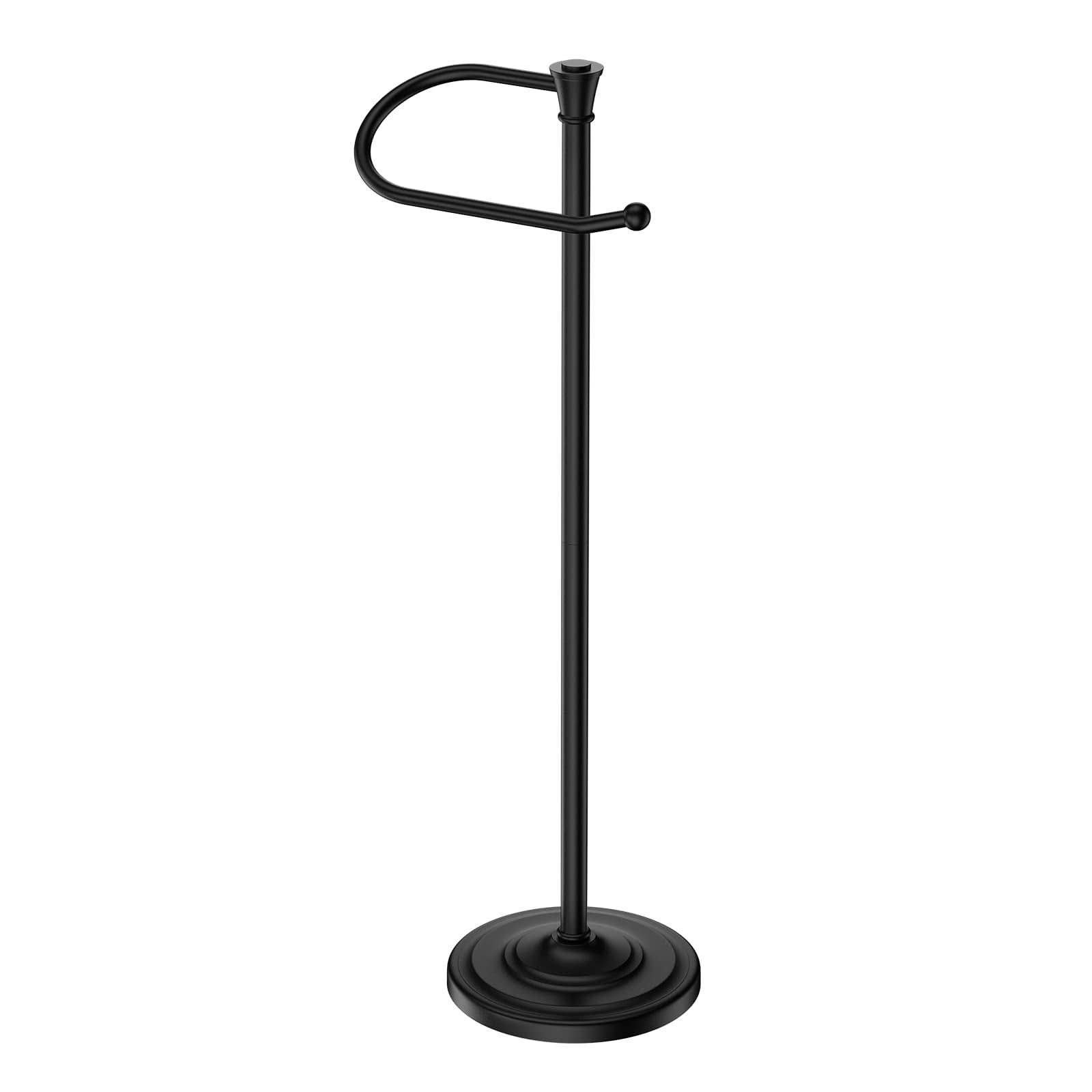Free Standing Toilet Paper Holder Black Stainless Steel Floor Tissue ...