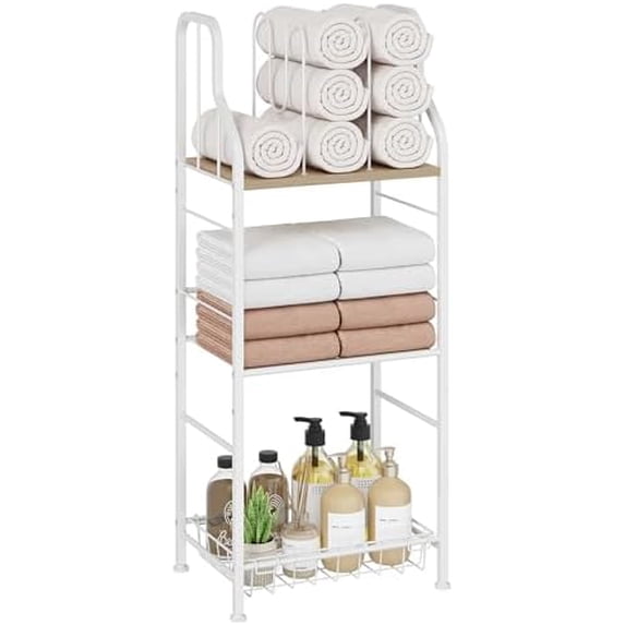 Free Standing Towel Rack - 3 Tier Towel Racks for Bathroom with M ...