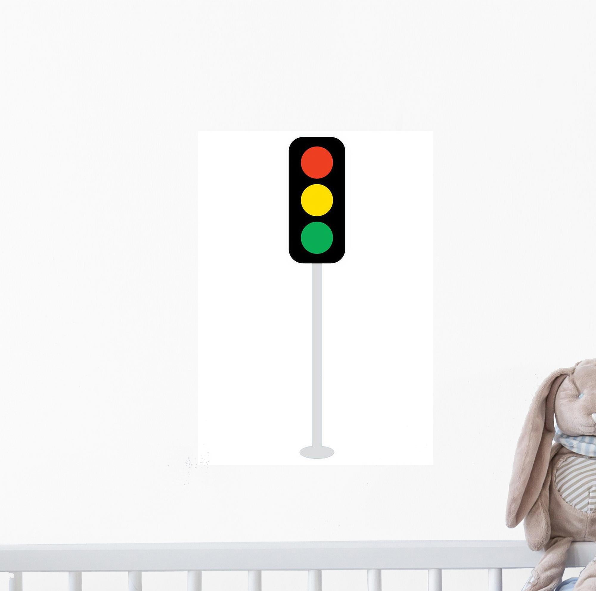 Free Standing Traffic Light Wall Decal Sticker, Wallmonkeys Peel ...