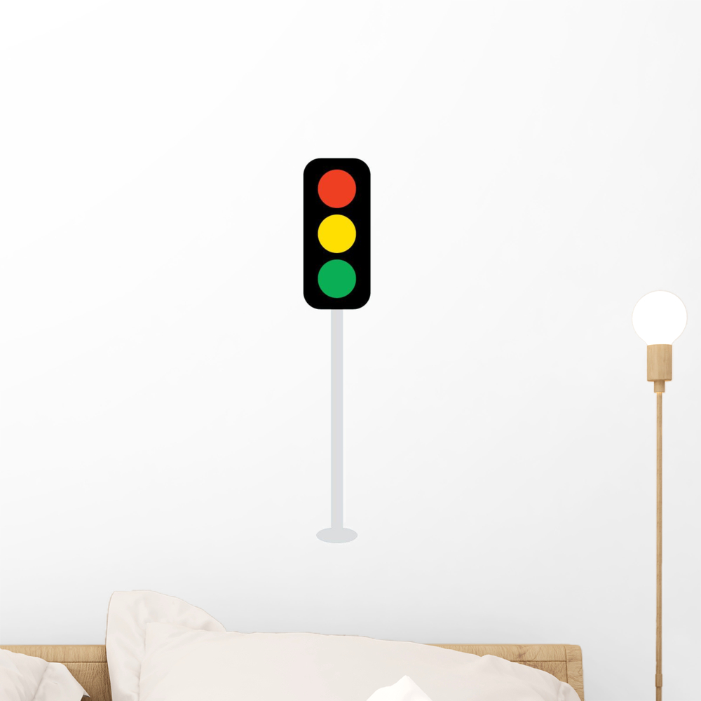 Free Standing Traffic Light Wall Decal Sticker by Wallmonkeys Peel and ...