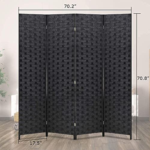 Free-Style Room Divider, 4 Panel 6 ft Portable Folding Privacy Screen ...