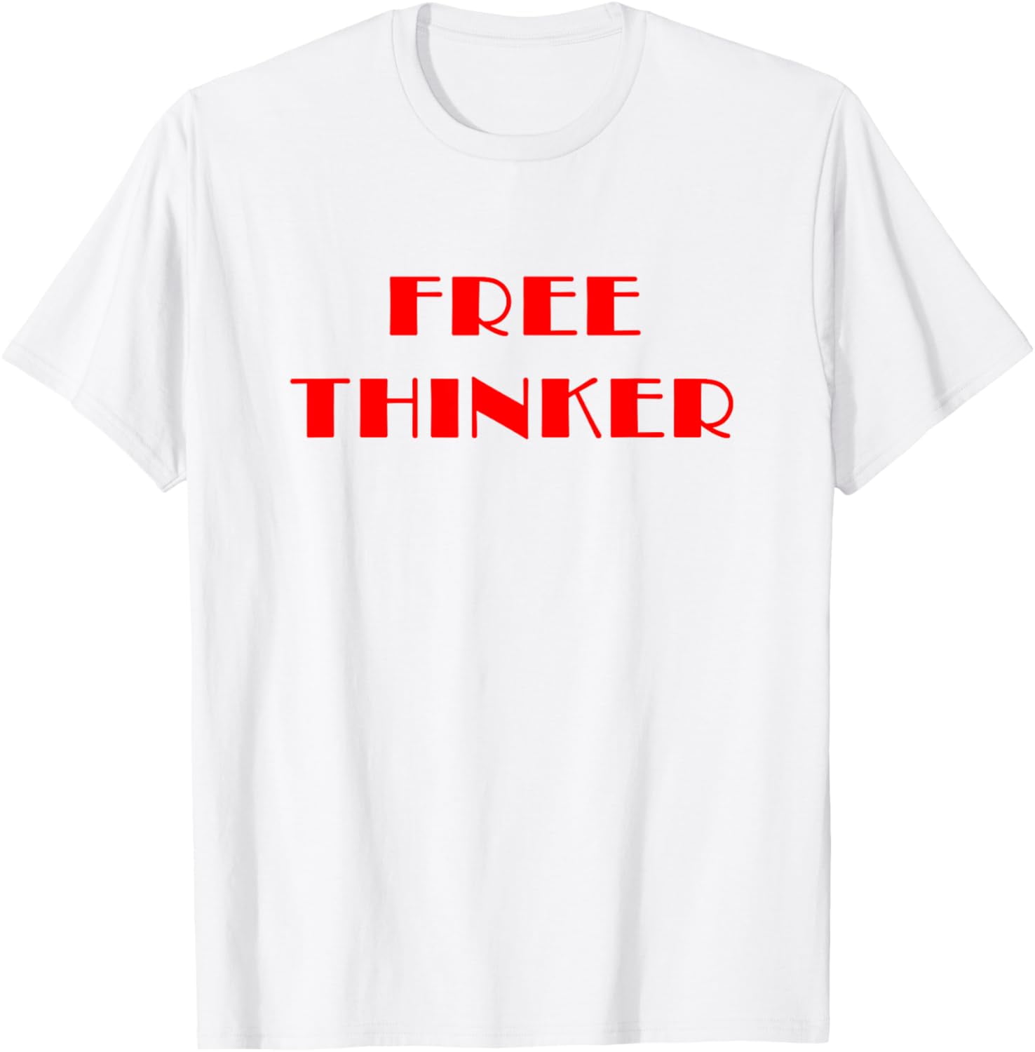 Free Thinker T-Shirt men and women can wear, black, white, gifts ...