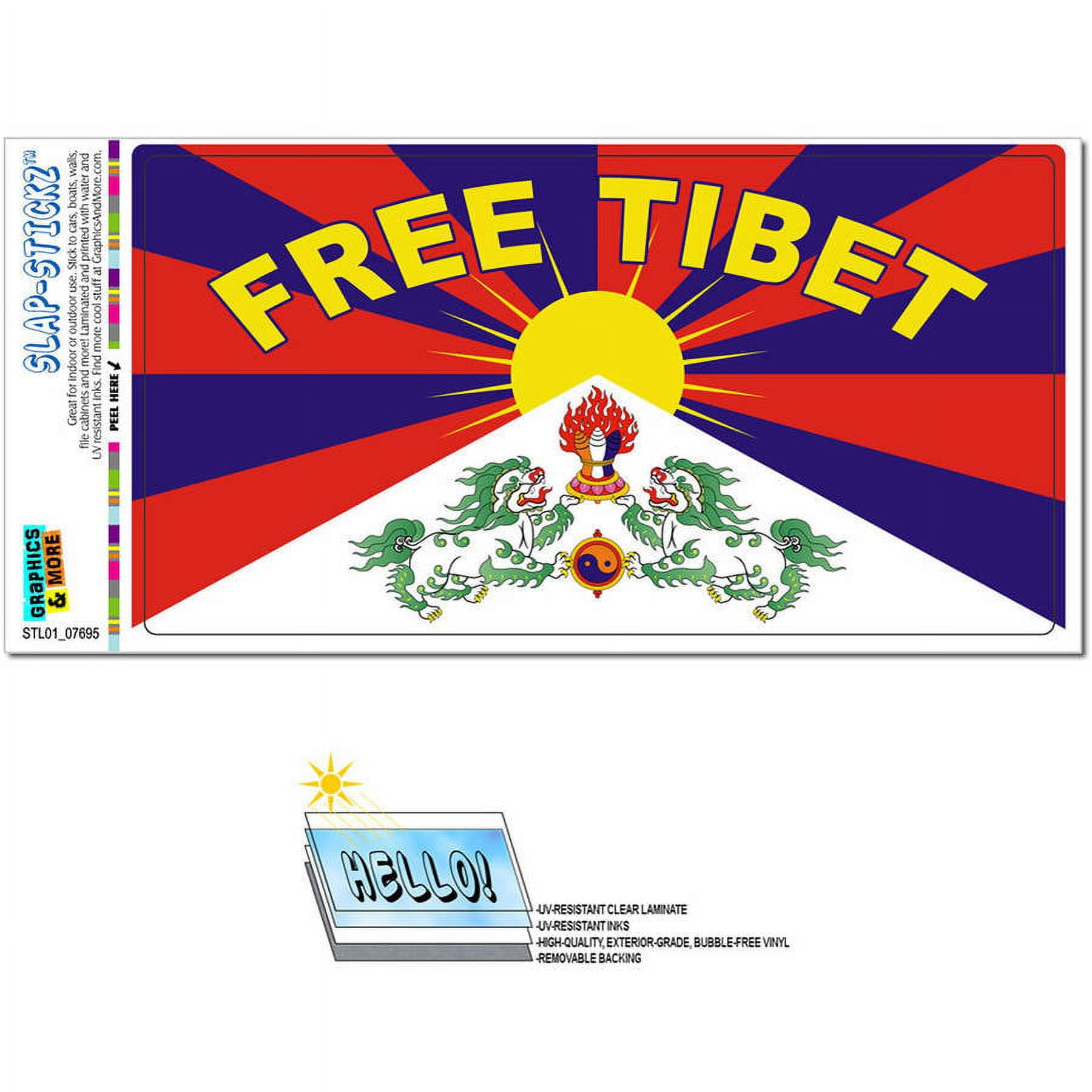 Free Tibet Automotive Car Window Locker Bumper Sticker - Walmart.com