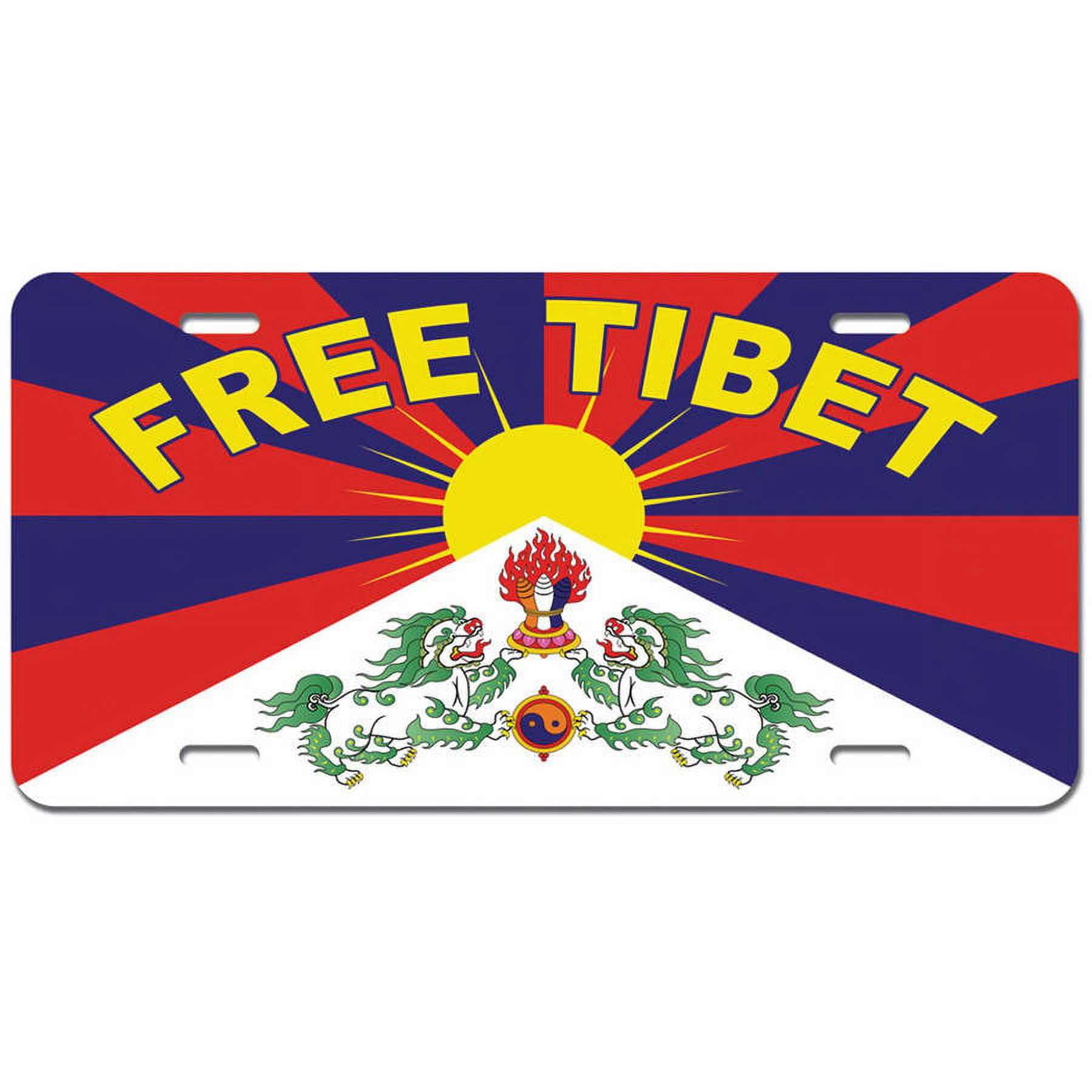 Free Tibet Novelty Metal Vanity License Tag Plate - Walmart.com