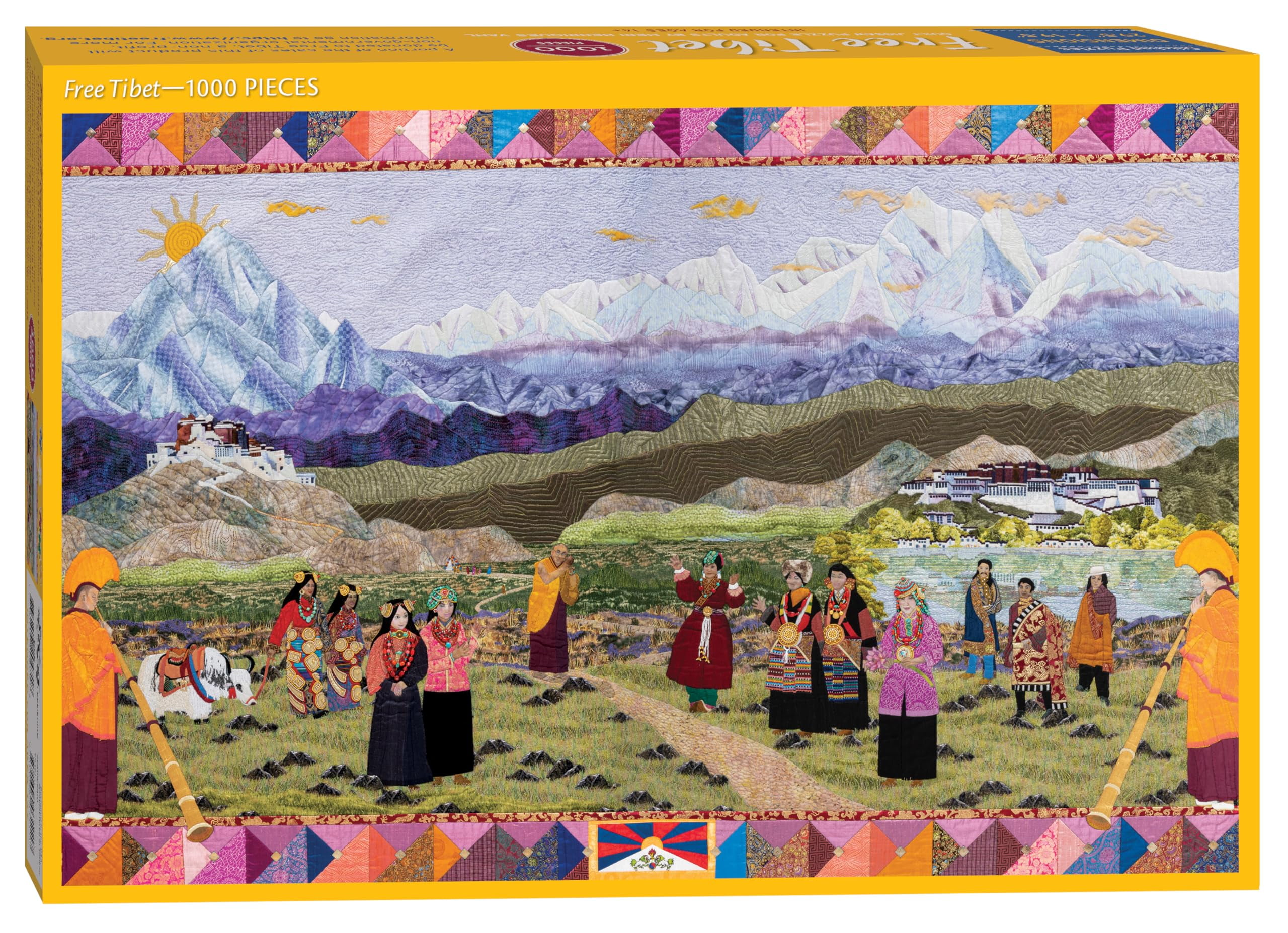 Free Tibet Quilt Jigsaw MMF7 Puzzle for Adults by Meri Henriques Vahl ...
