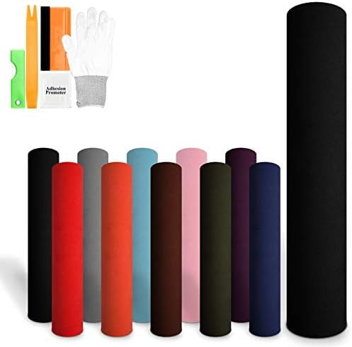 Free Tool Kit EZautowrap Velvet Suede Black Furniture Car Vinyl Wrap ...