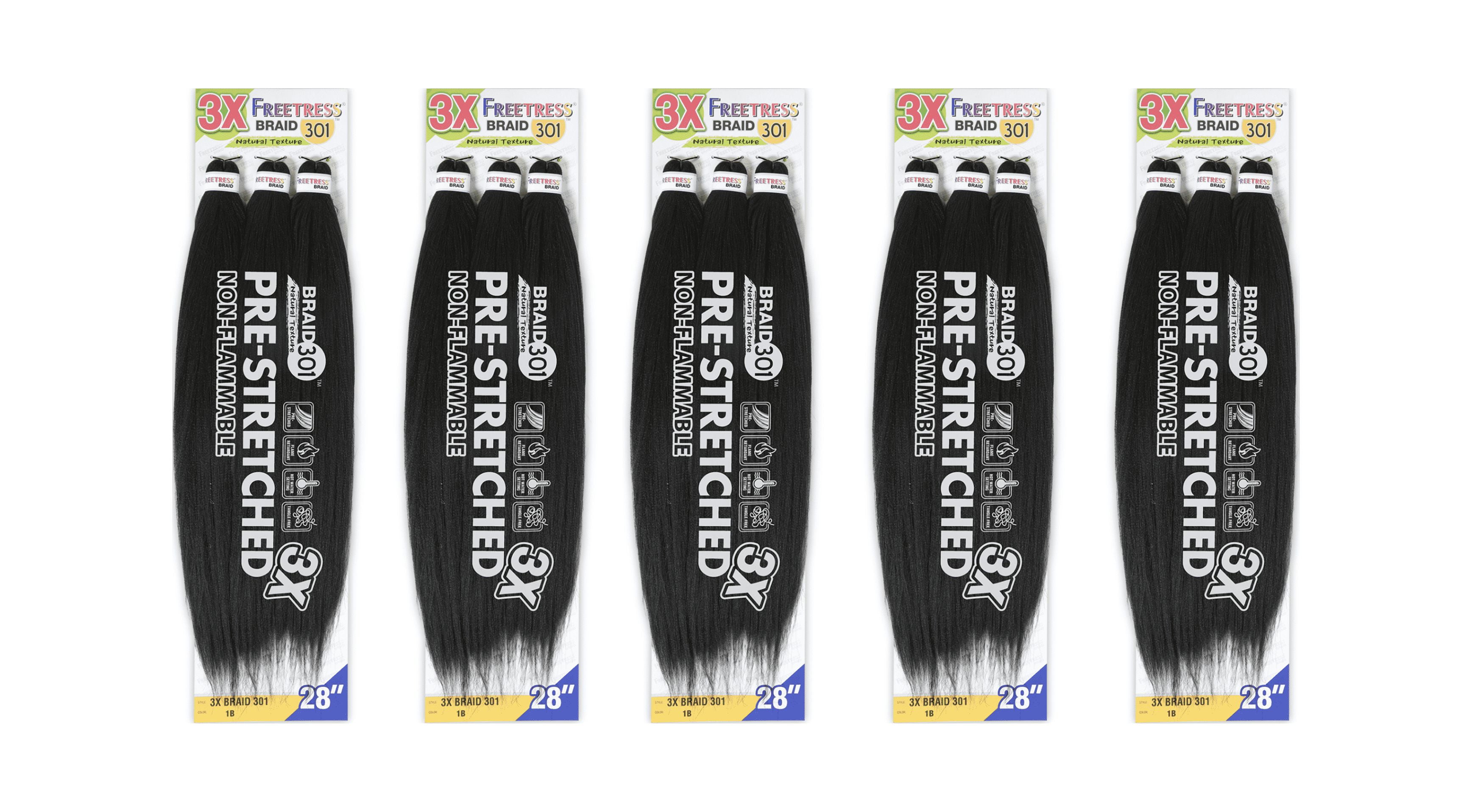 Free Tress Natural Texture Braids 3X Pre-Stretched Braid 301 - 56 ...