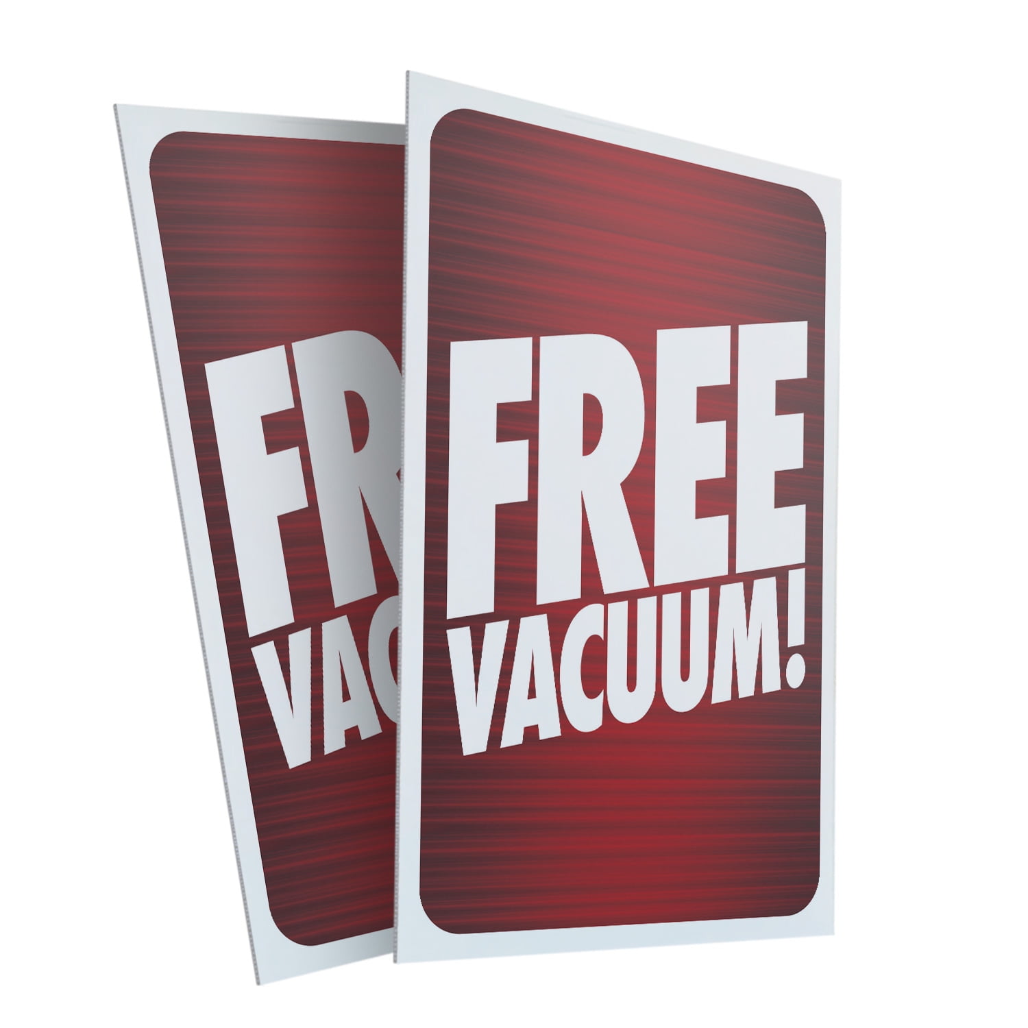 Free Vacuum (2-PACK) 24" x 36" Plastic Signs | Sign Insert 4mm ...
