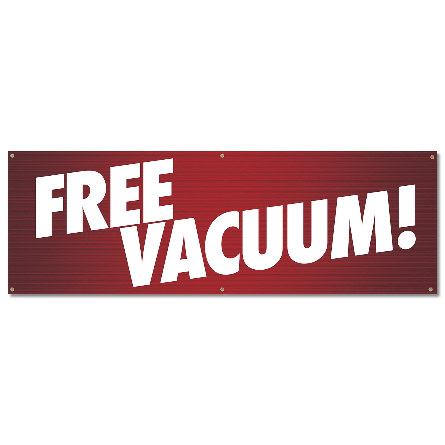 Free Vacuum | 24" X 72" Banner | Outdoor Vinyl Sign With Grommets | Car ...
