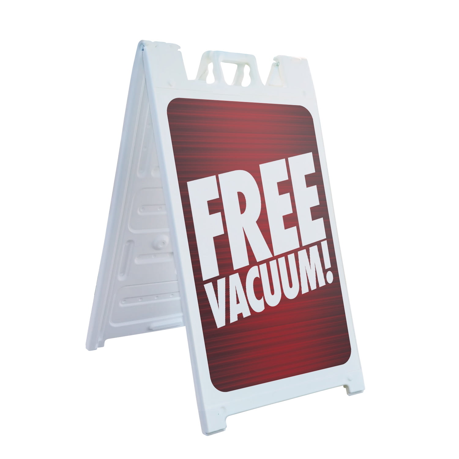 Free Vacuum 24" x 36" Double Sided A-Frame Sidewalk Sign, Includes 2 ...