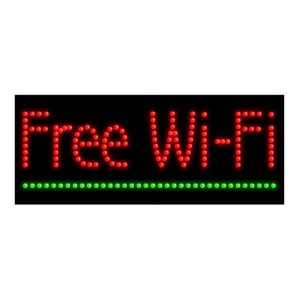 Free Wi Fi-LED Dots Sign Made in USA - Walmart.com
