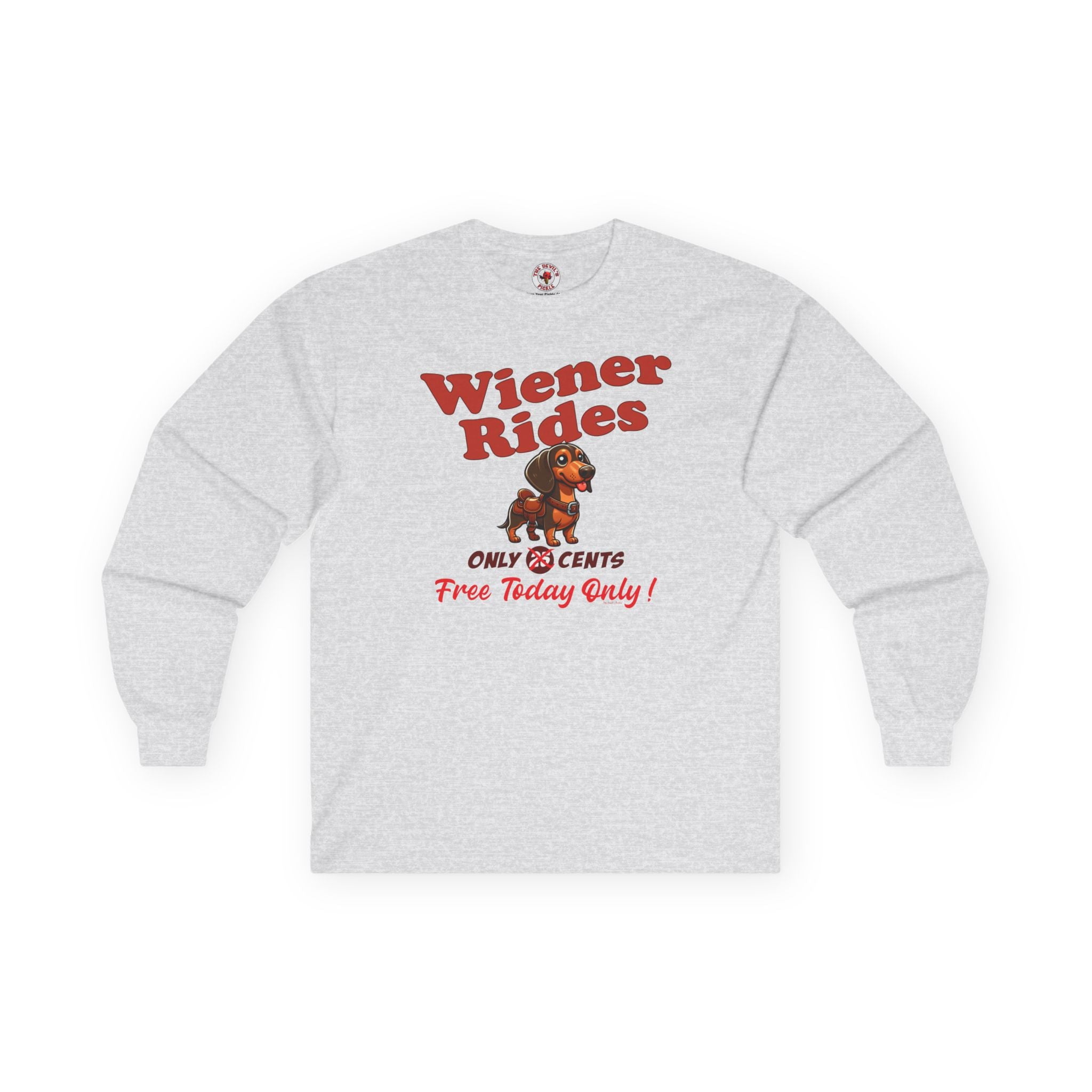 Free Wiener Rides Long Sleeve Tee - Walmart.com