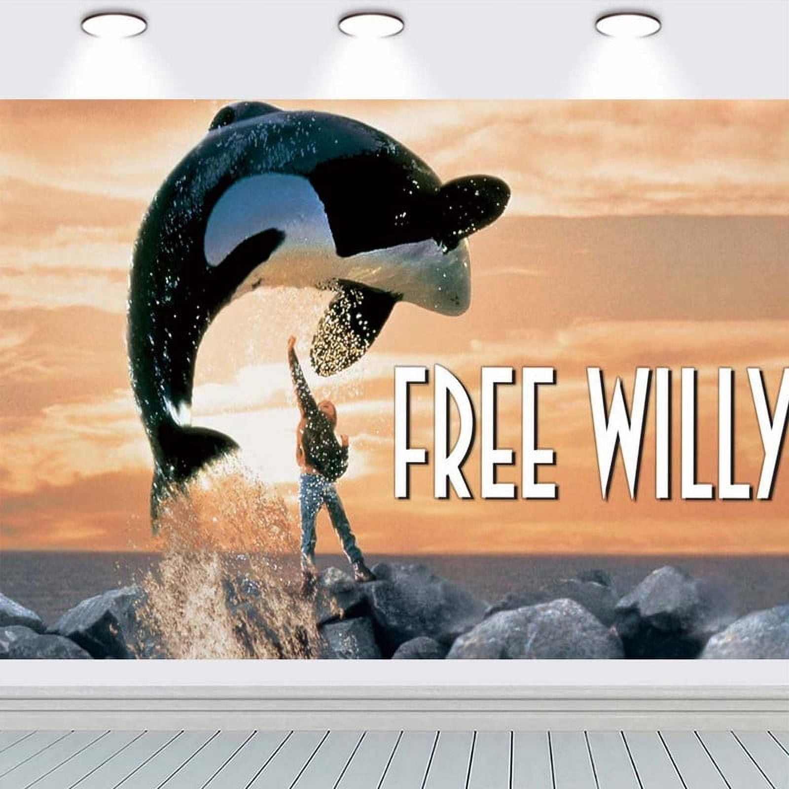 Free Willy Party Supplies Backdrop Banner Poster Birthday Decorations ...