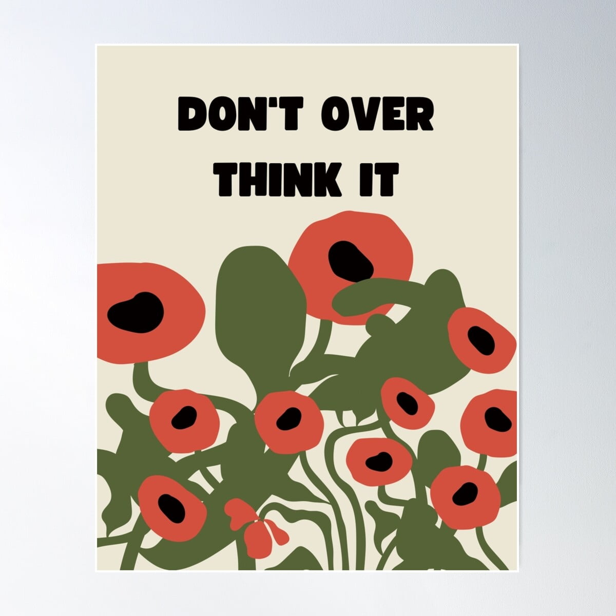 Free Your Mind: Let Go Of Overthinking Poster Wall Art, Modern Wall ...