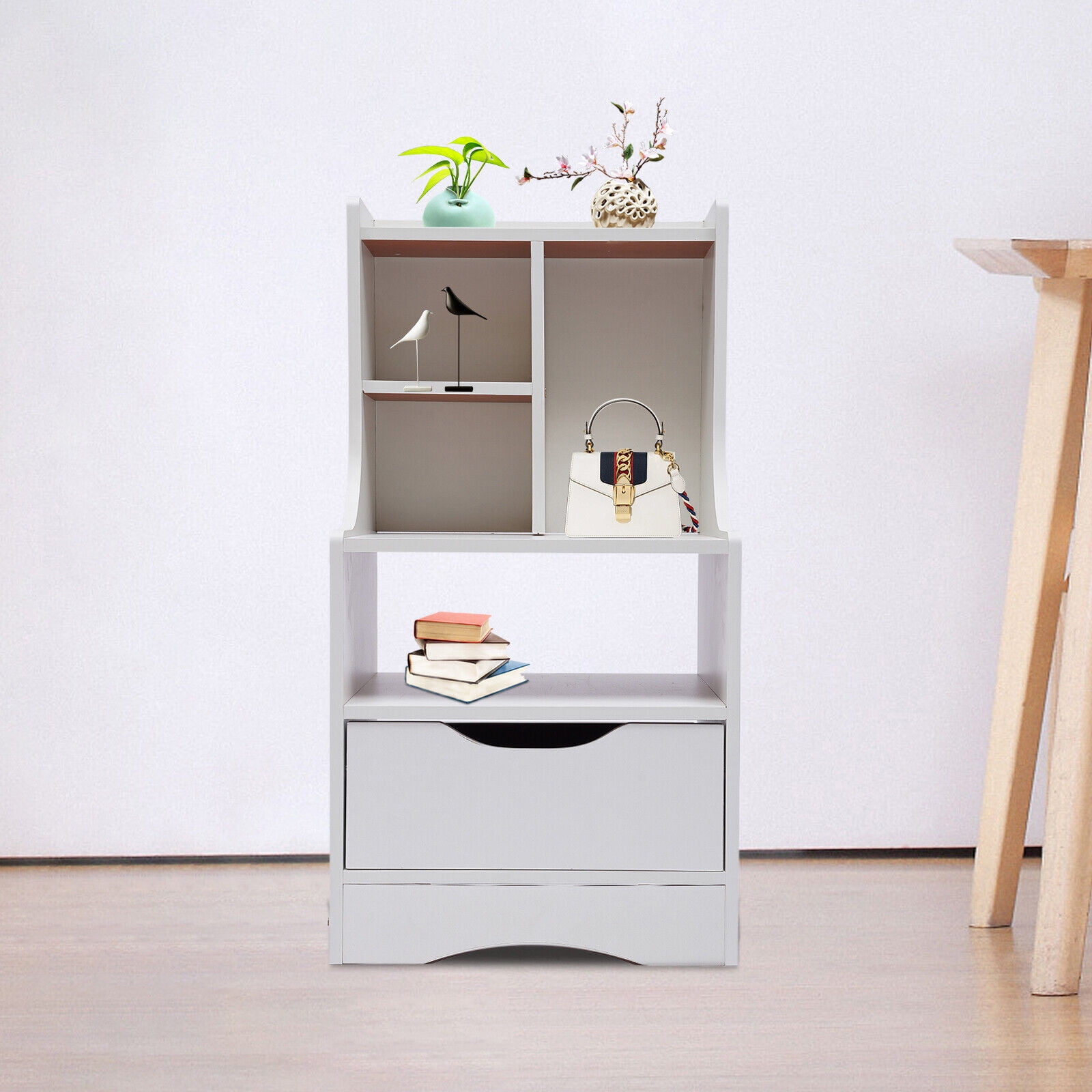 Free-standing Bedside Table for Storing & Organizing Bedroom Storage ...