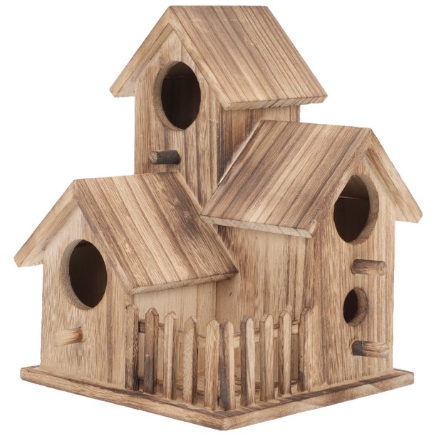 Free standing bird feeder Cockatiel Nesting House Outdoor Bird House ...