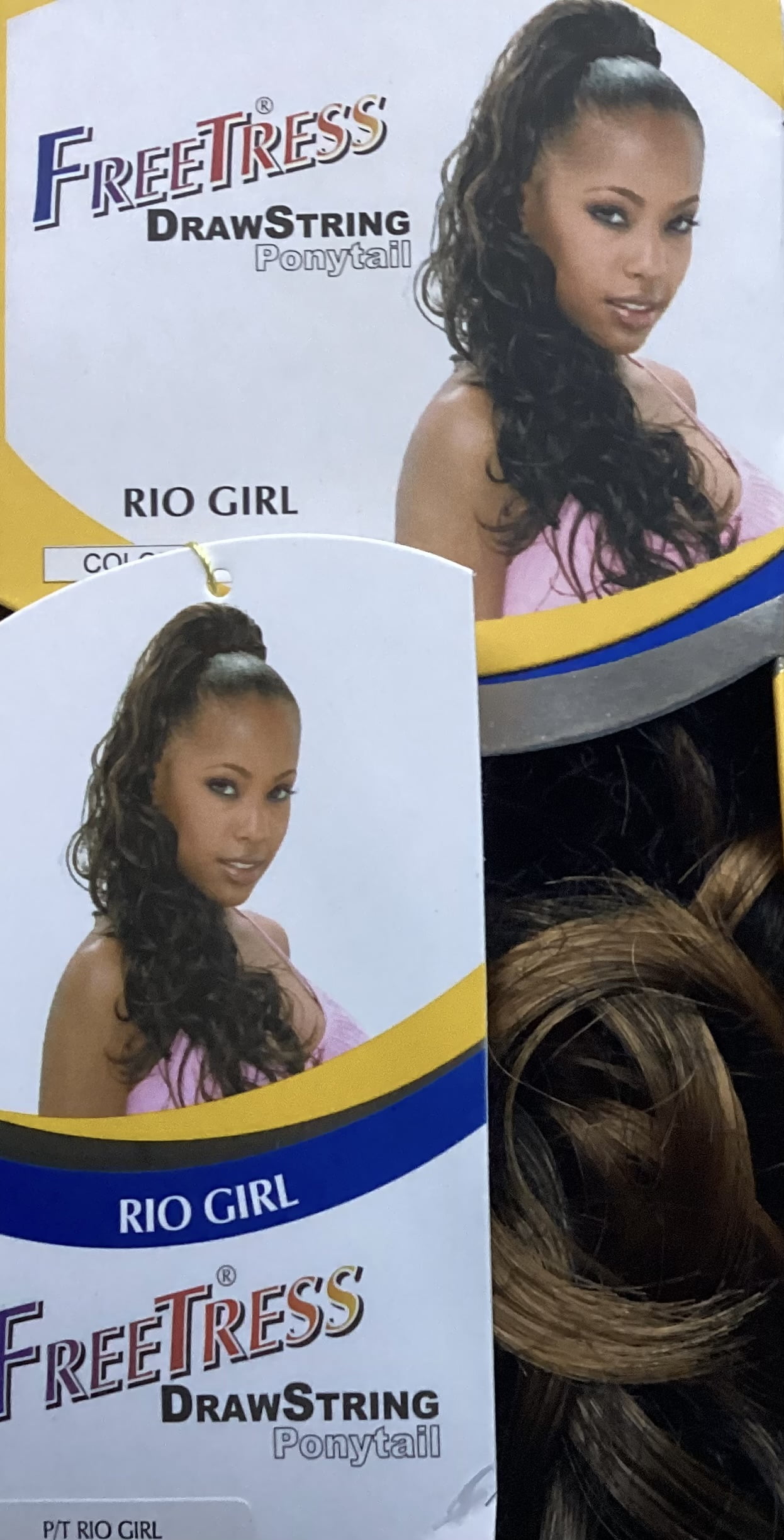 Free-tress. DrawString Ponytail Synthetic Hair - Style: RIO GIRL ...
