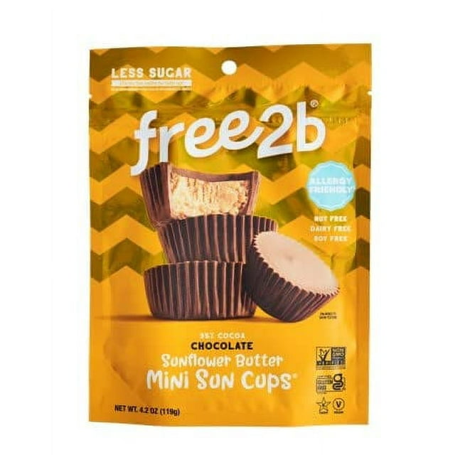 Free2b Foods Chocolate Sun Cups Minis Gluten-Free, Dairy-Free, Nut-Free ...
