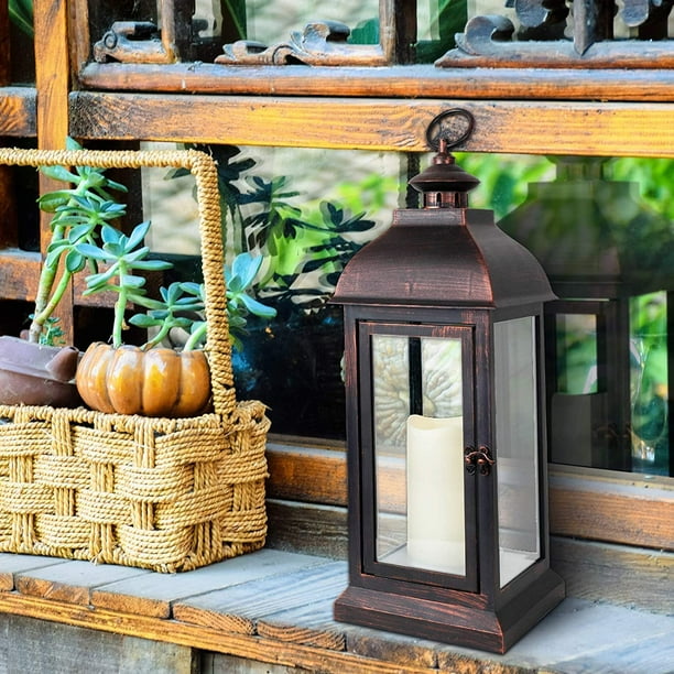 FreeLung Decorative Candle Lanterns Flameless Battery-Operated with ...