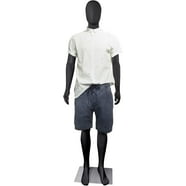 Gymax Fashionable Half Body Male Mannequin with Adjustable Stand and ...