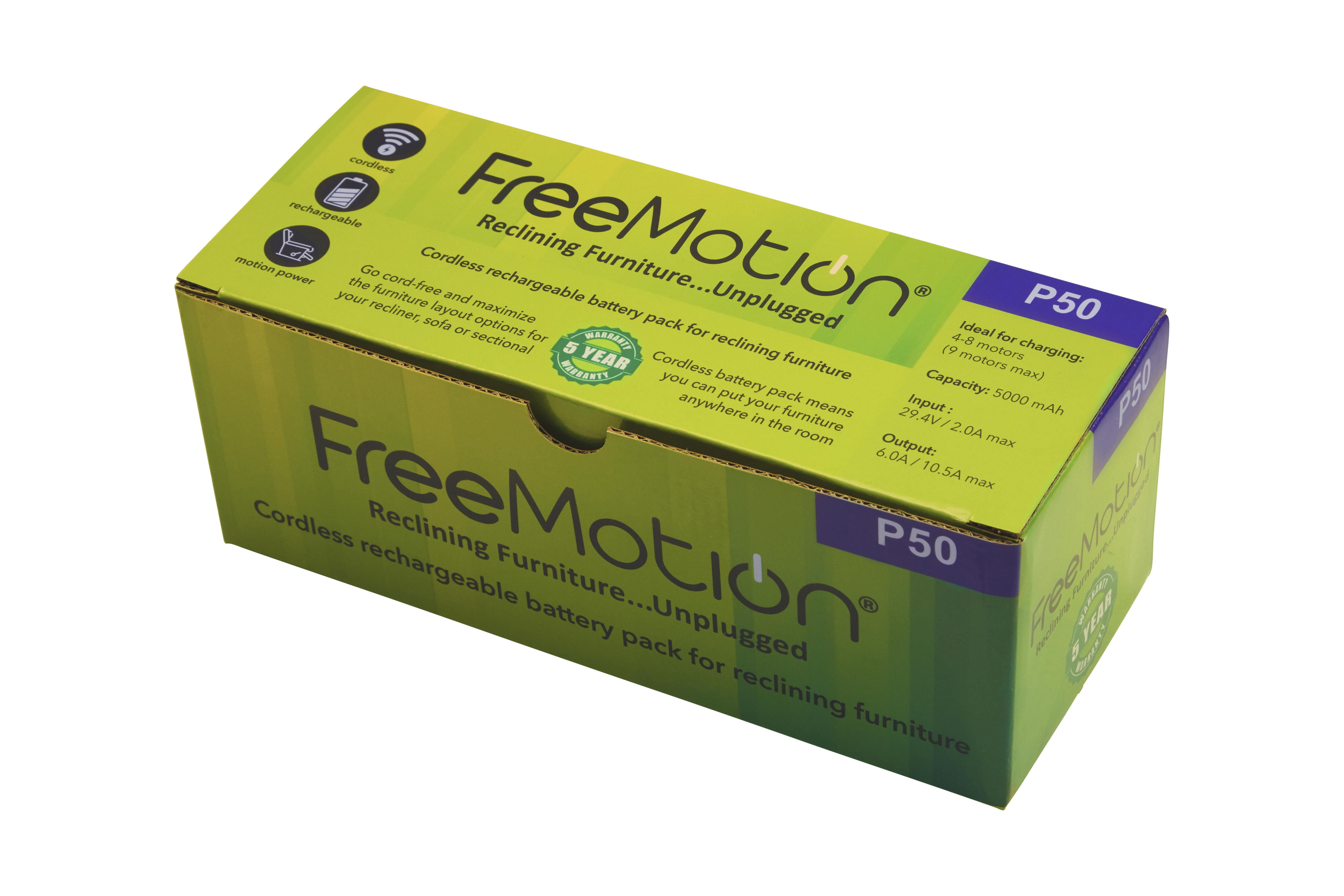 FreeMotion P50 5000mAh Power Supply Battery Pack for Reclining ...
