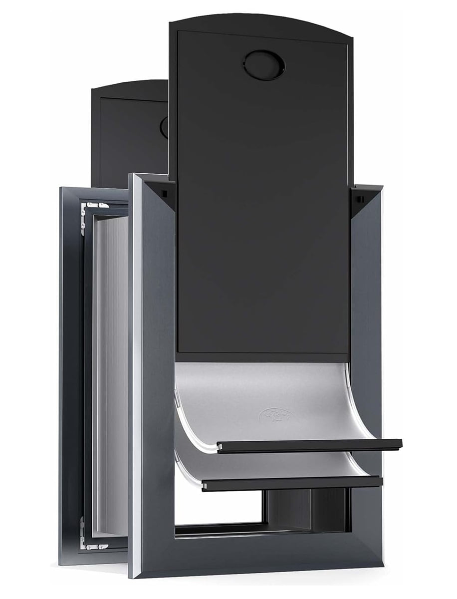 FreeStanding Aluminum Frame Dog Door for Wall Mount Telescoping Tunnel ...