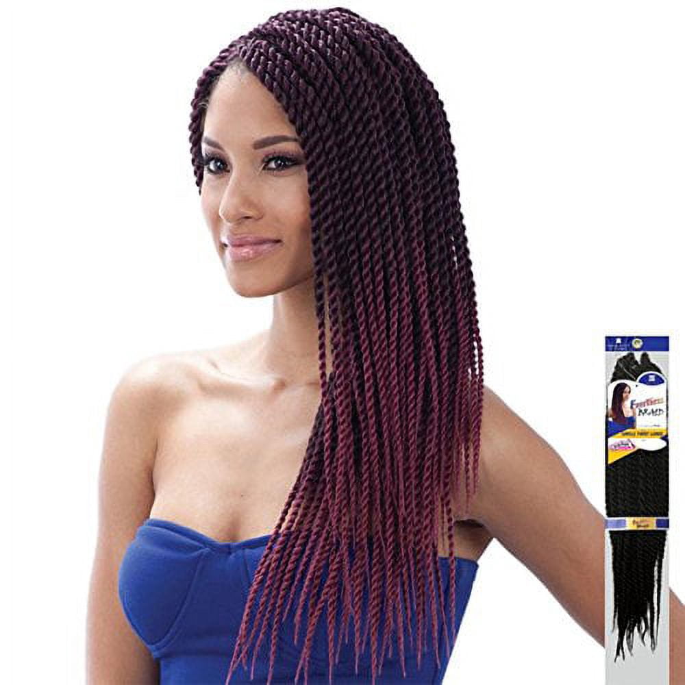 FreeTress Braid SINGLE TWIST LARGE (1B - Off Black) - Walmart.com