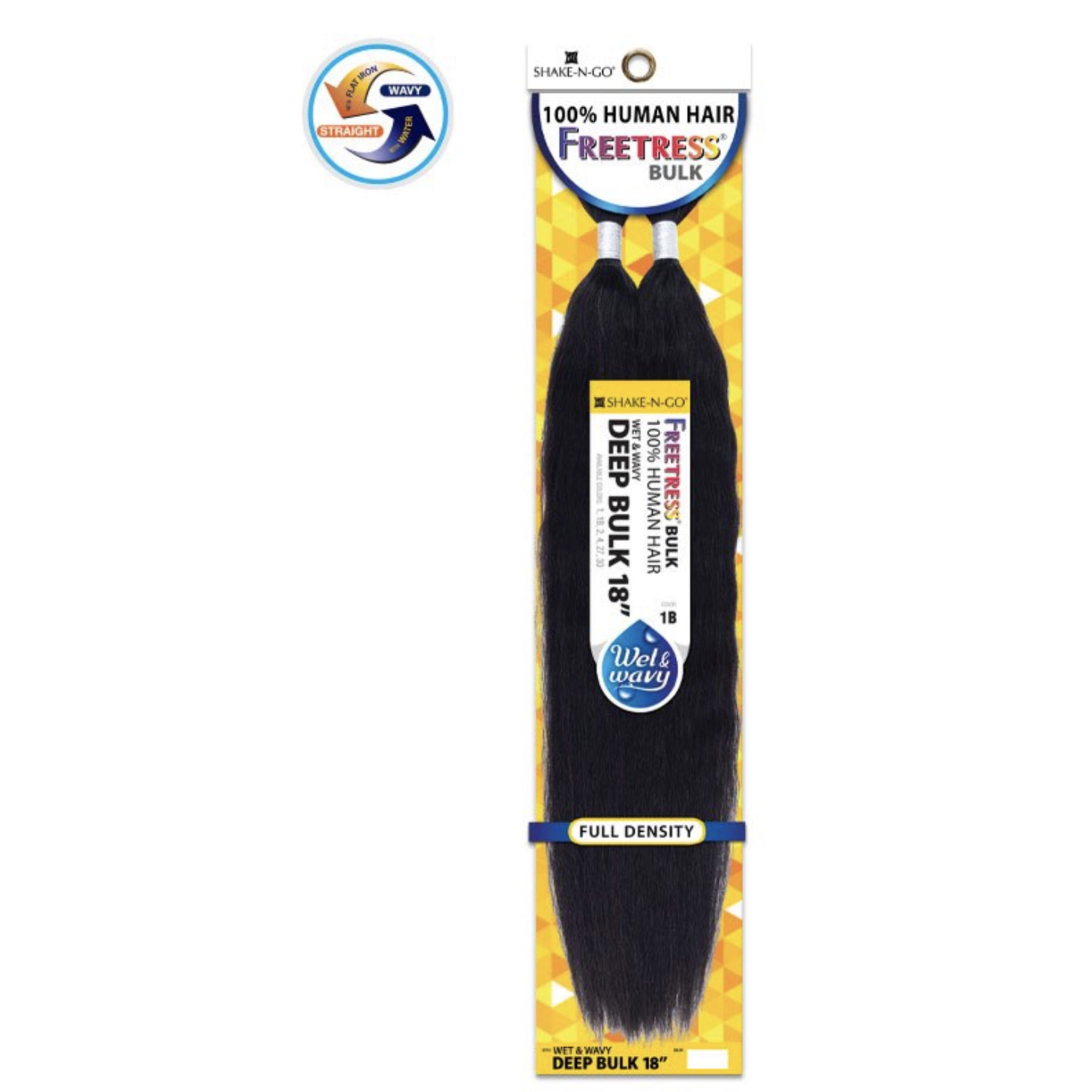 Freetress Deep Bulk Human Hair Braids Wet & Wavy 18" - Walmart.com