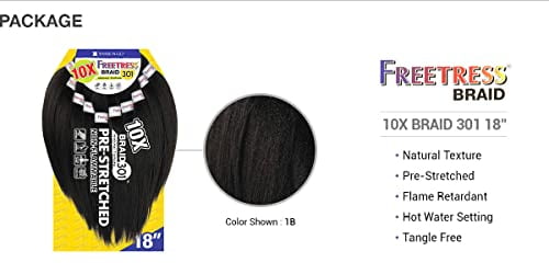 FreeTress Equal Pre-Stretched Synthetic Braids - 10X BRAID 301 18" (1 ...