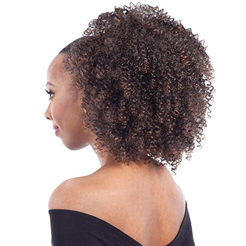 FreeTress Equal Synthetic Hair Drawstring Ponytail Bohemian Fro (1B ...