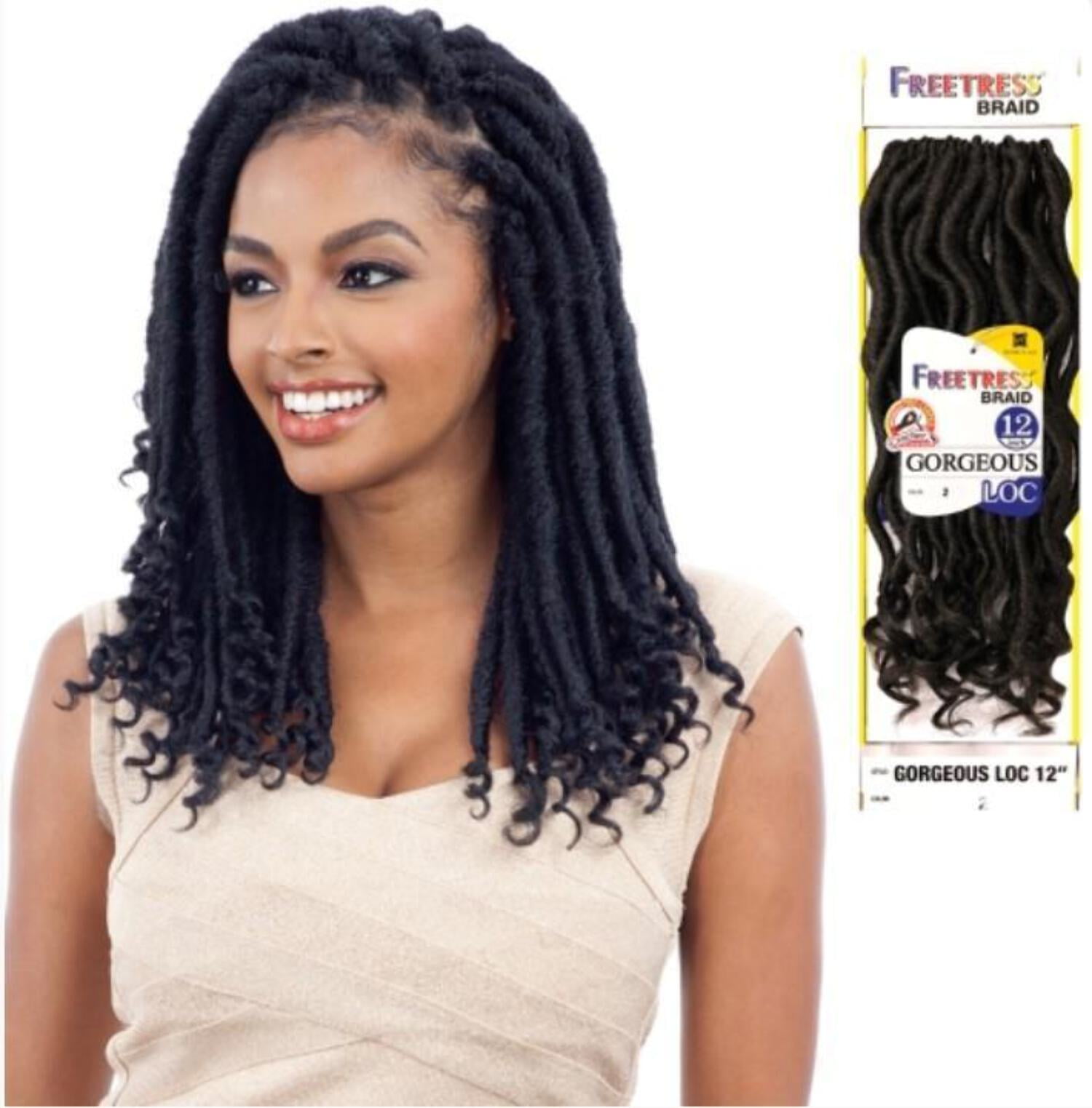 FreeTress Synthetic Hair Crochet Braids 2X Cuban Goddess Loc 12 ...