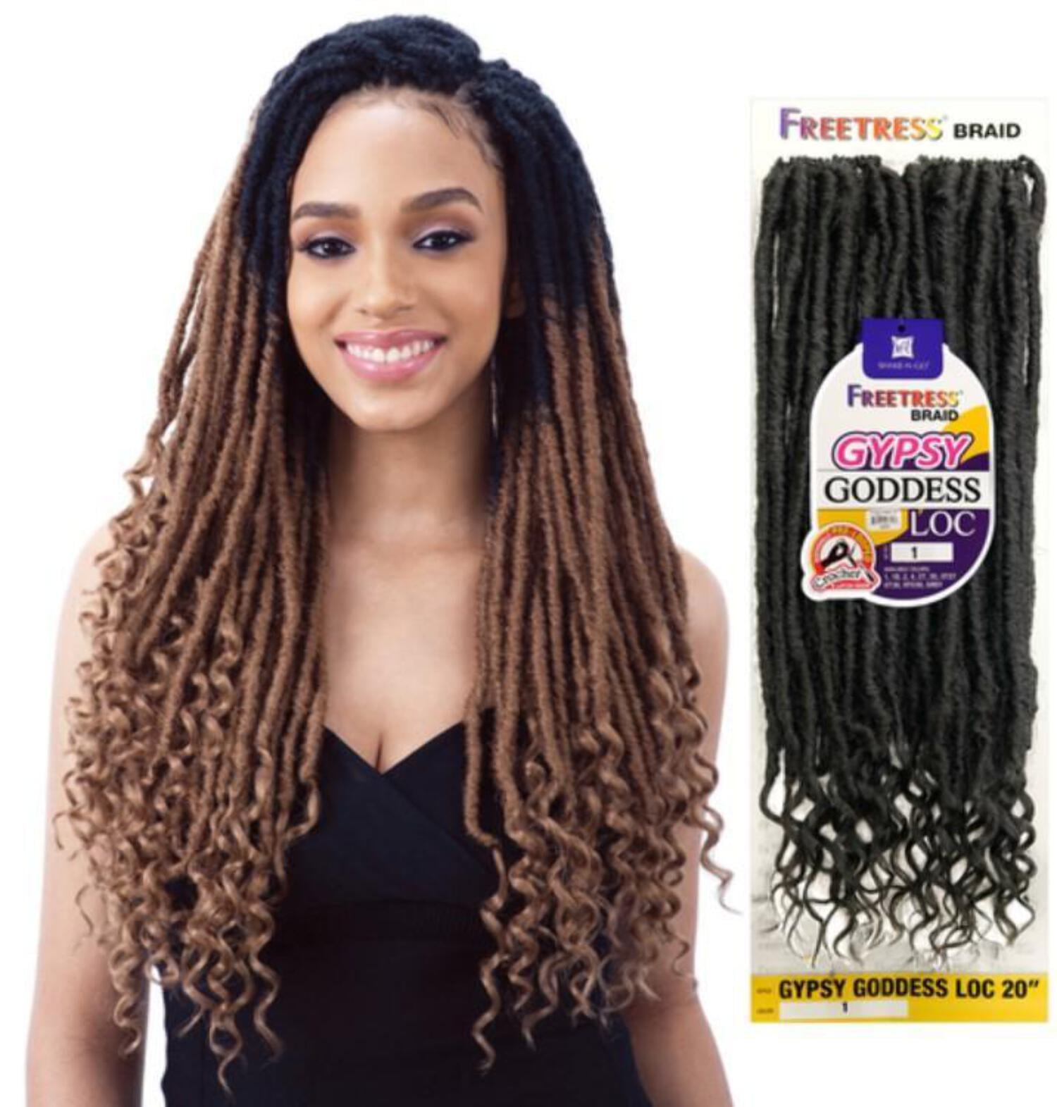 FreeTress Synthetic Hair Crochet Braids Gypsy Goddess Loc 20" - Walmart.com