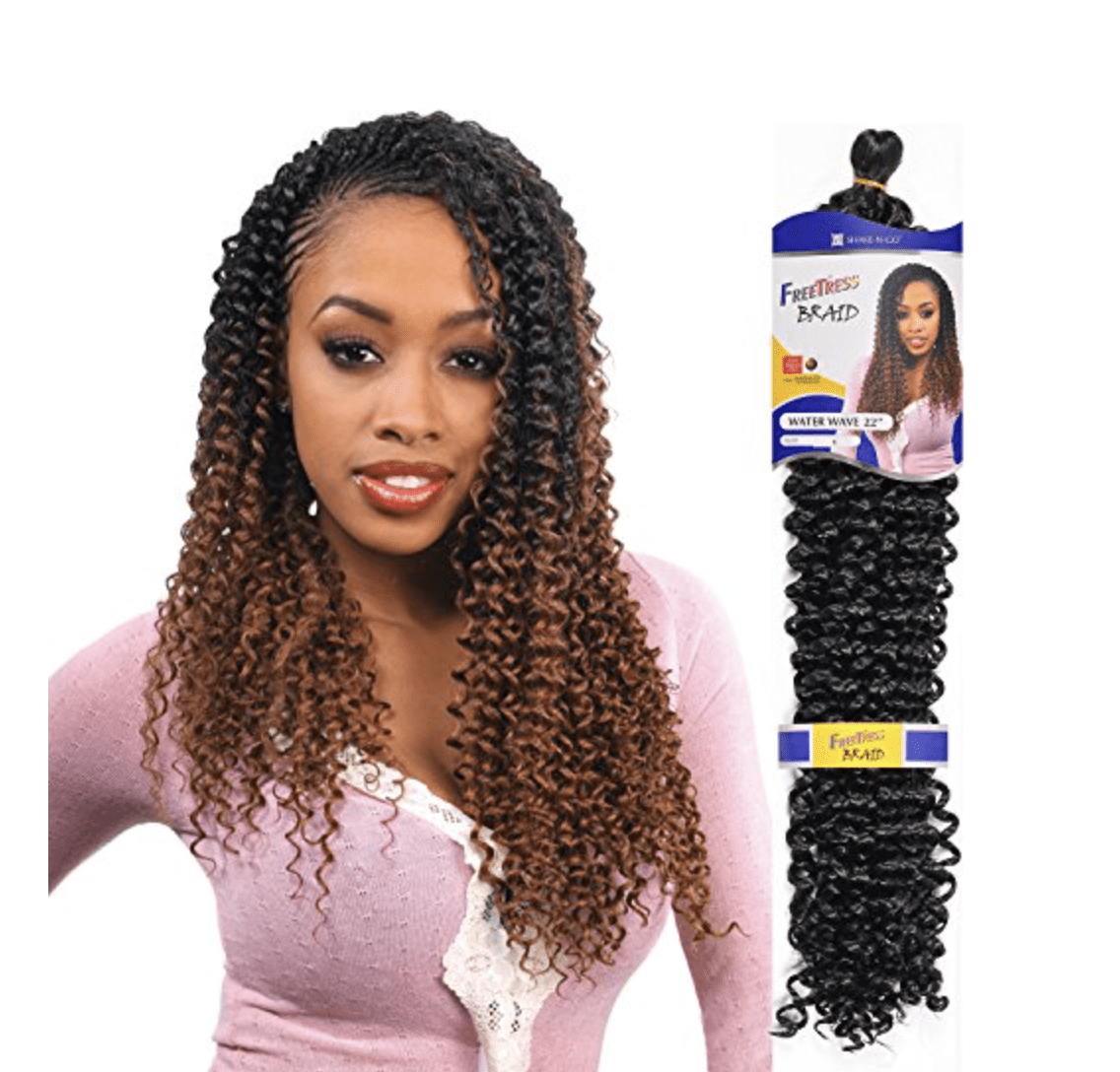 FreeTress Synthetic Hair Crochet Braids Water Wave 22" (Color#T530 ...