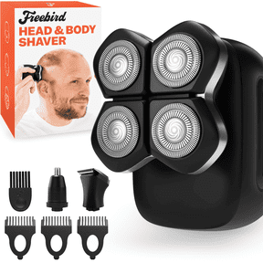 Freebird FlexSeries Waterproof Wet Dry Electric Head & Body Shave Kit ...