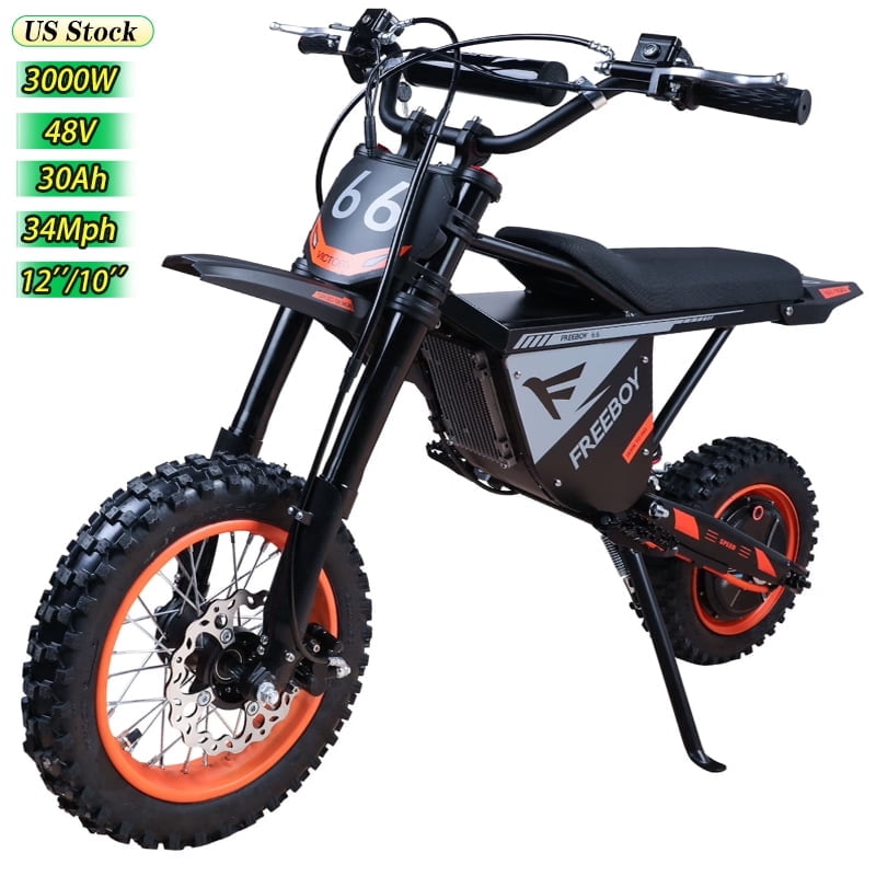 Freeboy 3000W Peak Electric Dirt Bike for Adult&Teens,48V 30AH Electric ...