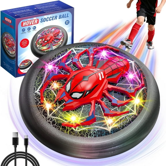 Hover Soccer Ball with LED Light and Foam Bumper Indoor Outdoor Toys ...