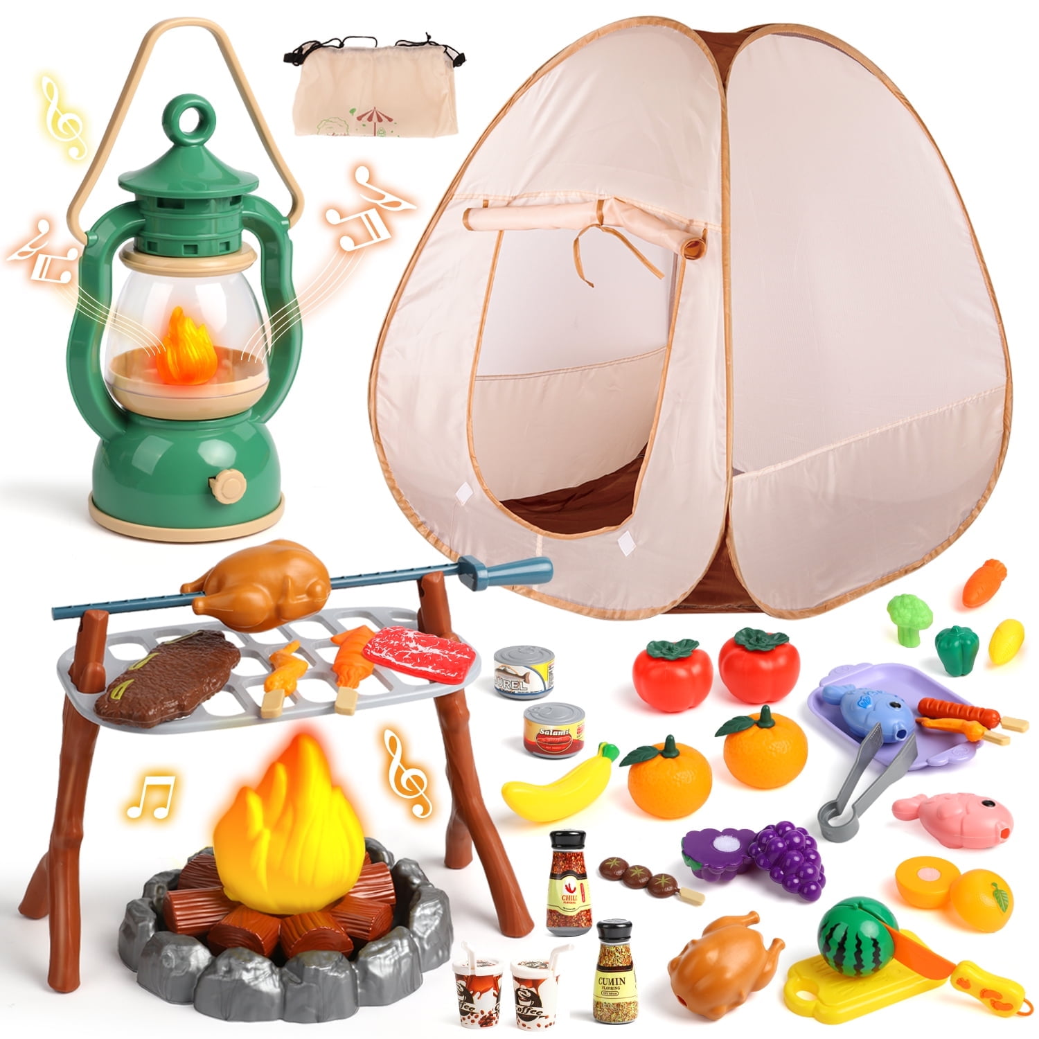 Freecat Kids Tent Set with 49 Pieces, Indoor Pop-up Play Tent for ...