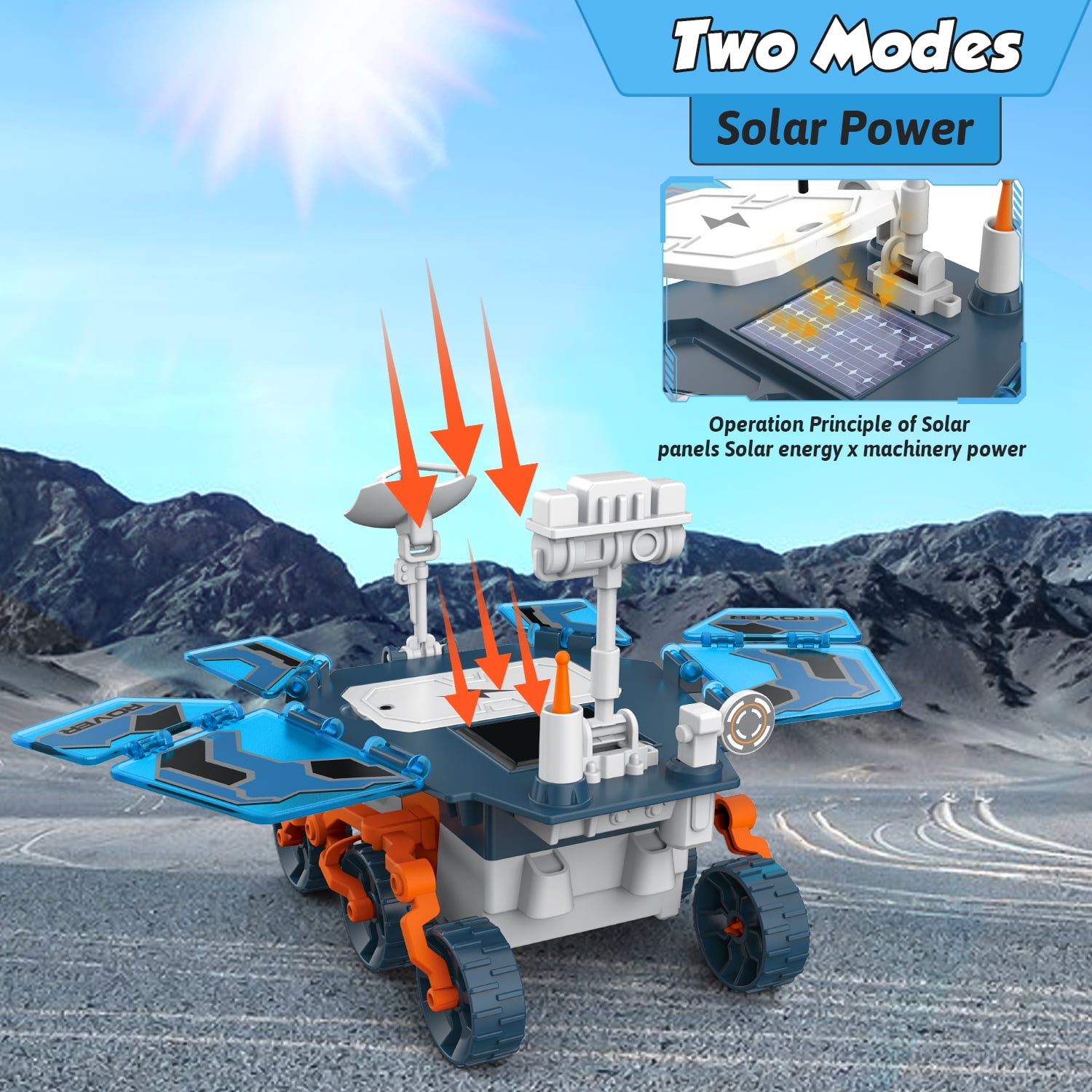 Freecat Solar Robot Kit, Mars Rover Set STEM Educational Toys for Boys ...