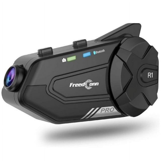 FreedConn R1 PRO Motorcycle Helmet Intercom Bluetooth Headset Camera ...
