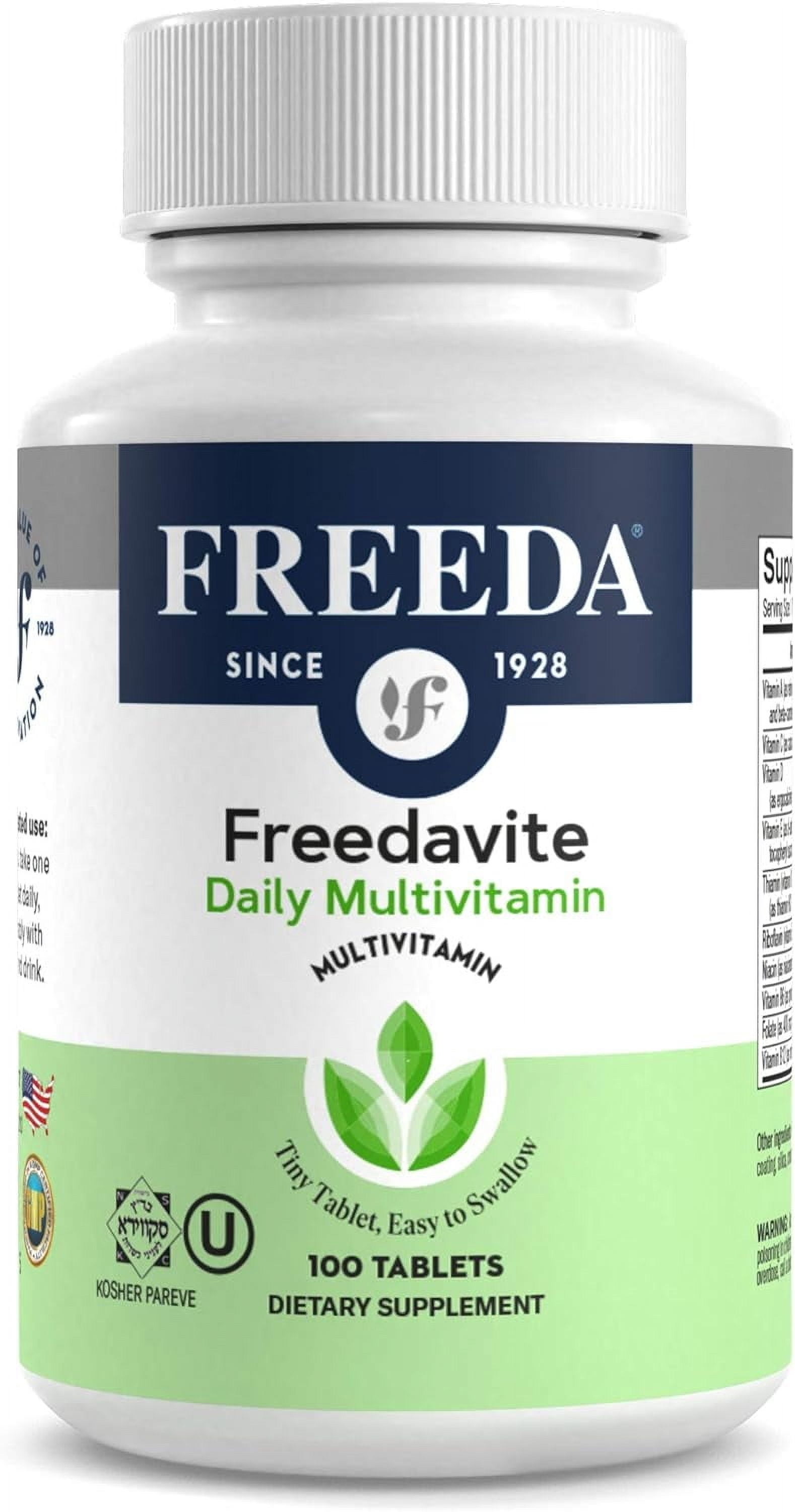 Freeda Multivitamin for Women and Men with Vitamin B1, B2, B6, B12 ...