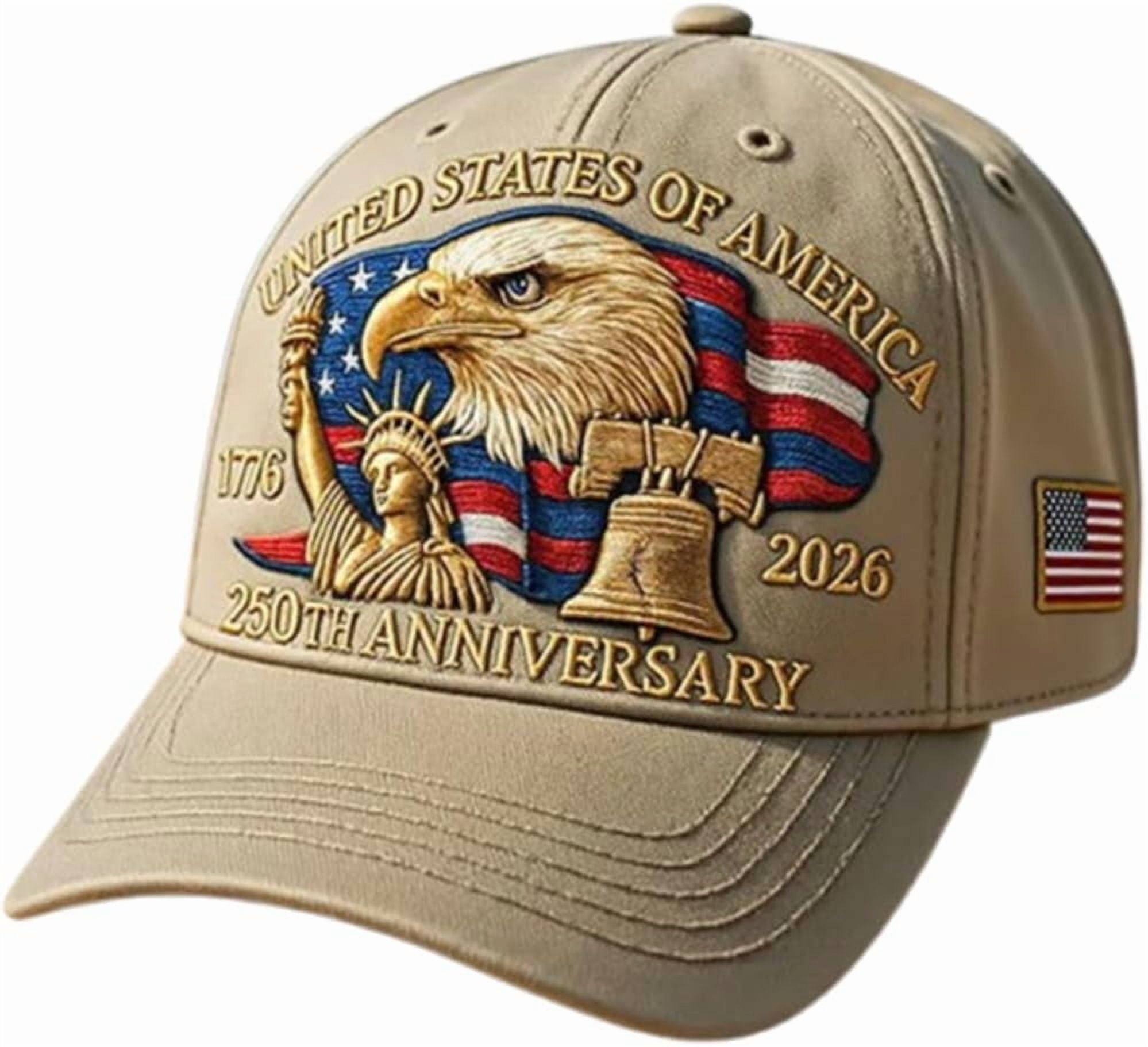 Freedom 250 Hat, Embroidered Eagle & Liberty Commemorative Baseball Cap ...