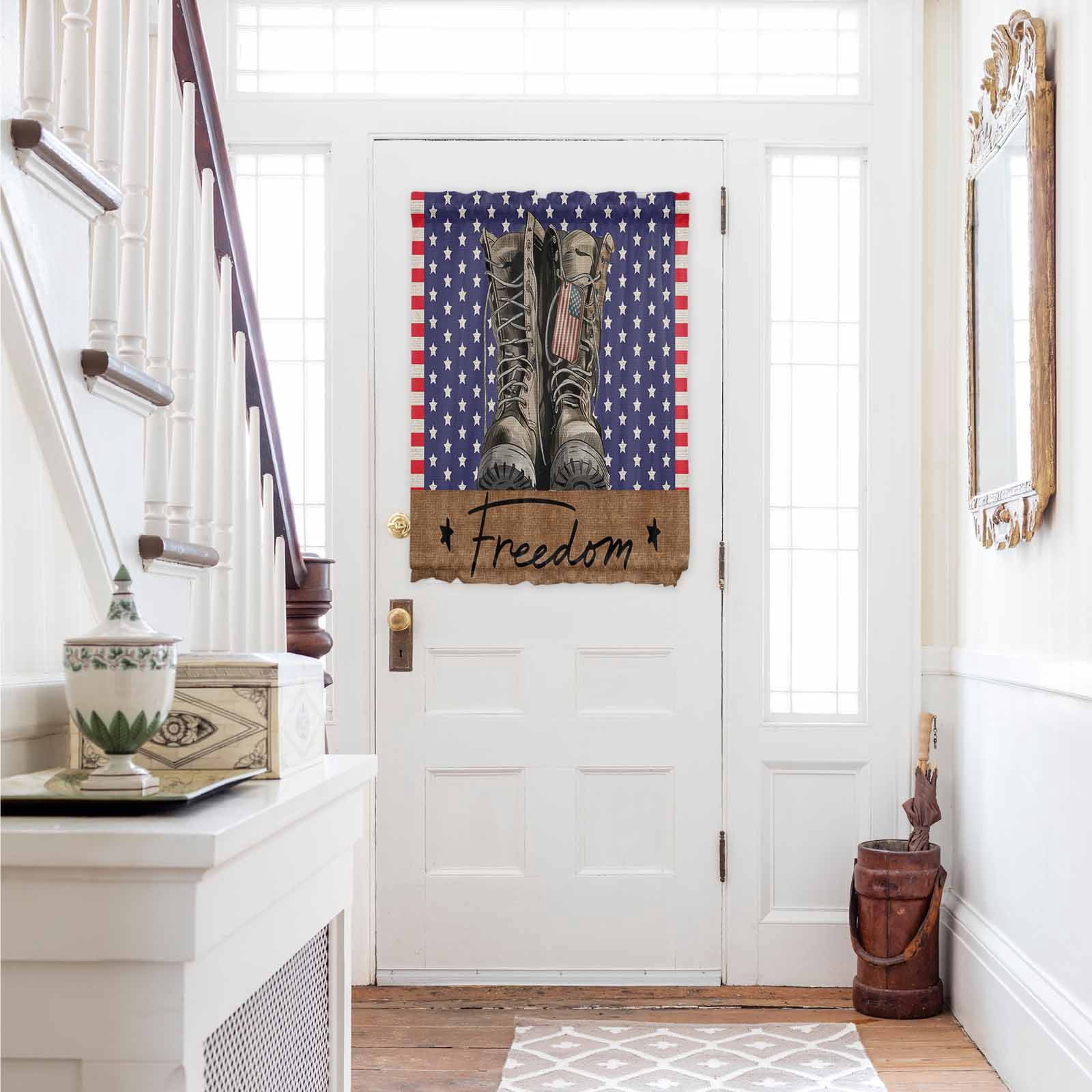 Freedom Boots Door Curtains for Door Window, French Sidelight Front ...