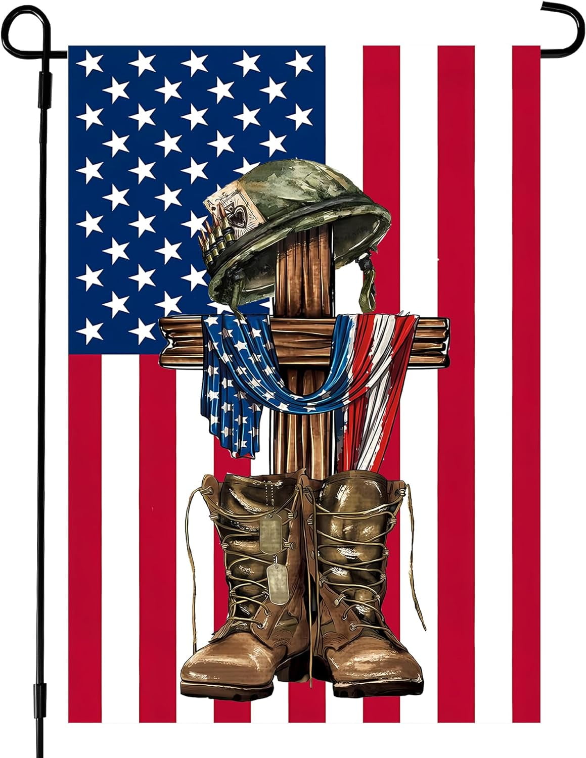 Freedom Boots Memorial Day Double-Sided Garden Flag,Outdoor patio July ...