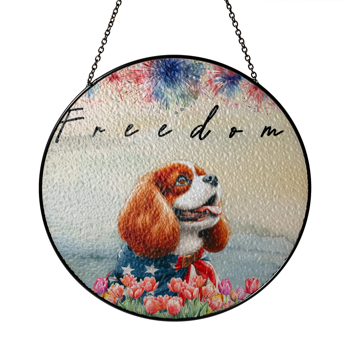 Freedom Cavalier King Charles Spaniel on Independence Day 4th of July ...