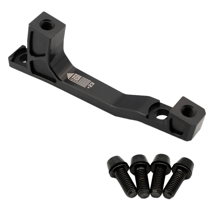 Freedom Coast Post Mount Brake Adapter, 160/180mm,+23, Black - Walmart.com