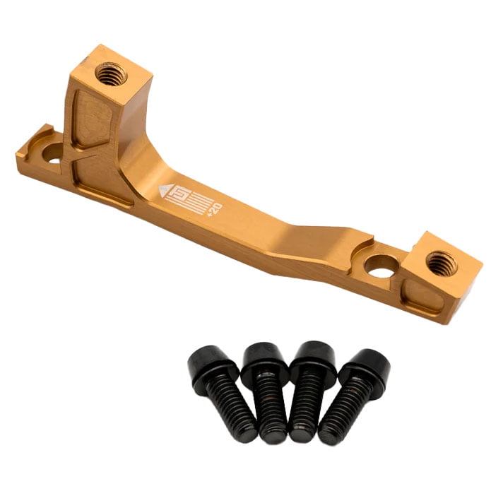 Freedom Coast Post Mount Brake Adapter, 200mm,+20, Champagne - Walmart.com