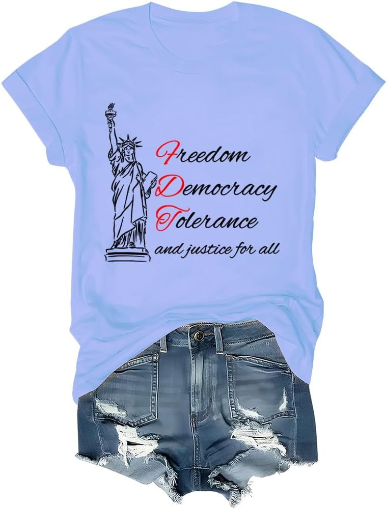 Freedom Democracy Tolerance and Justice for All T-Shirt Freedom ...