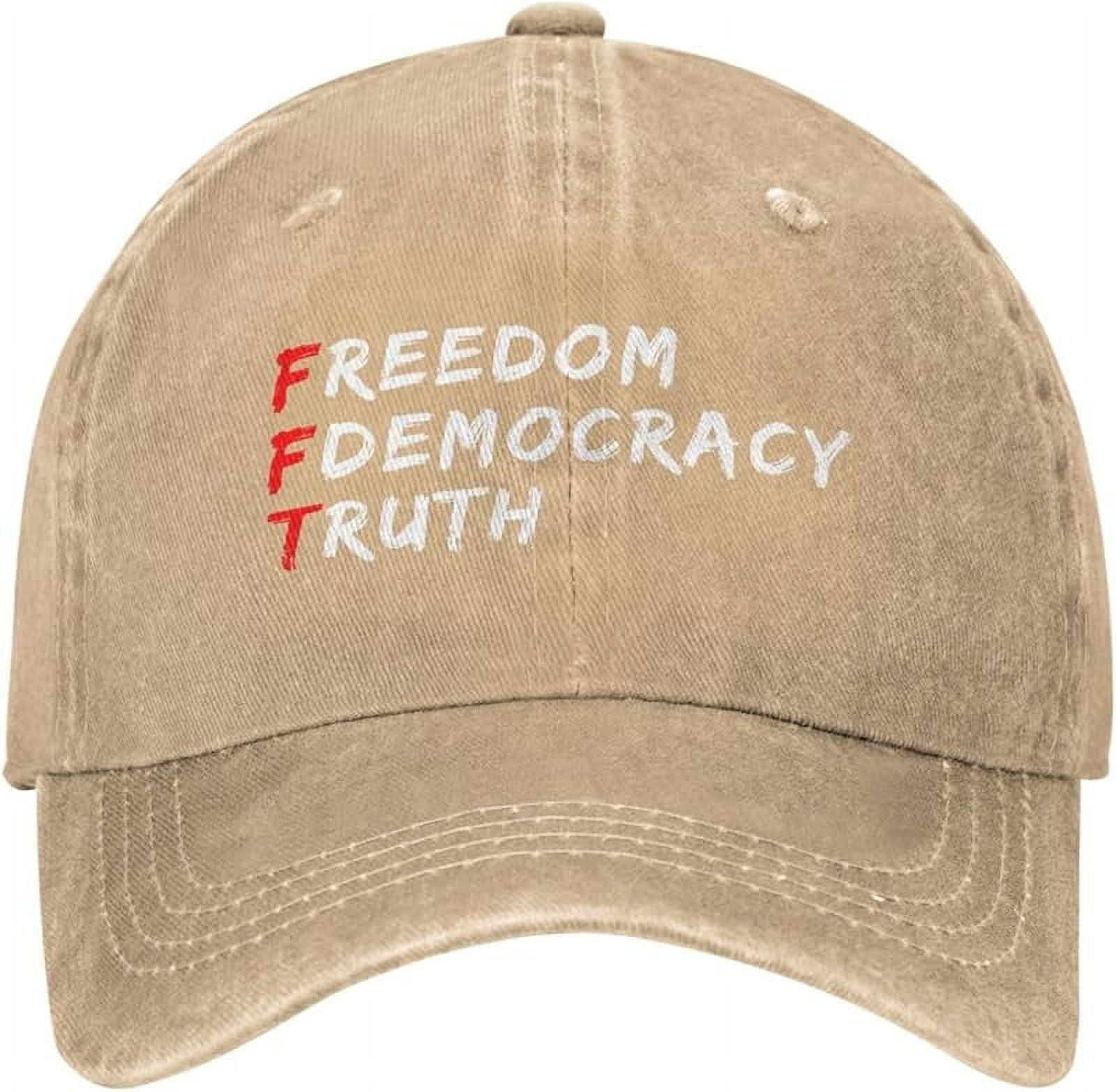 Freedom Democracy Truth Hat Freedom Democracy Truth Unisex Baseball Cap ...