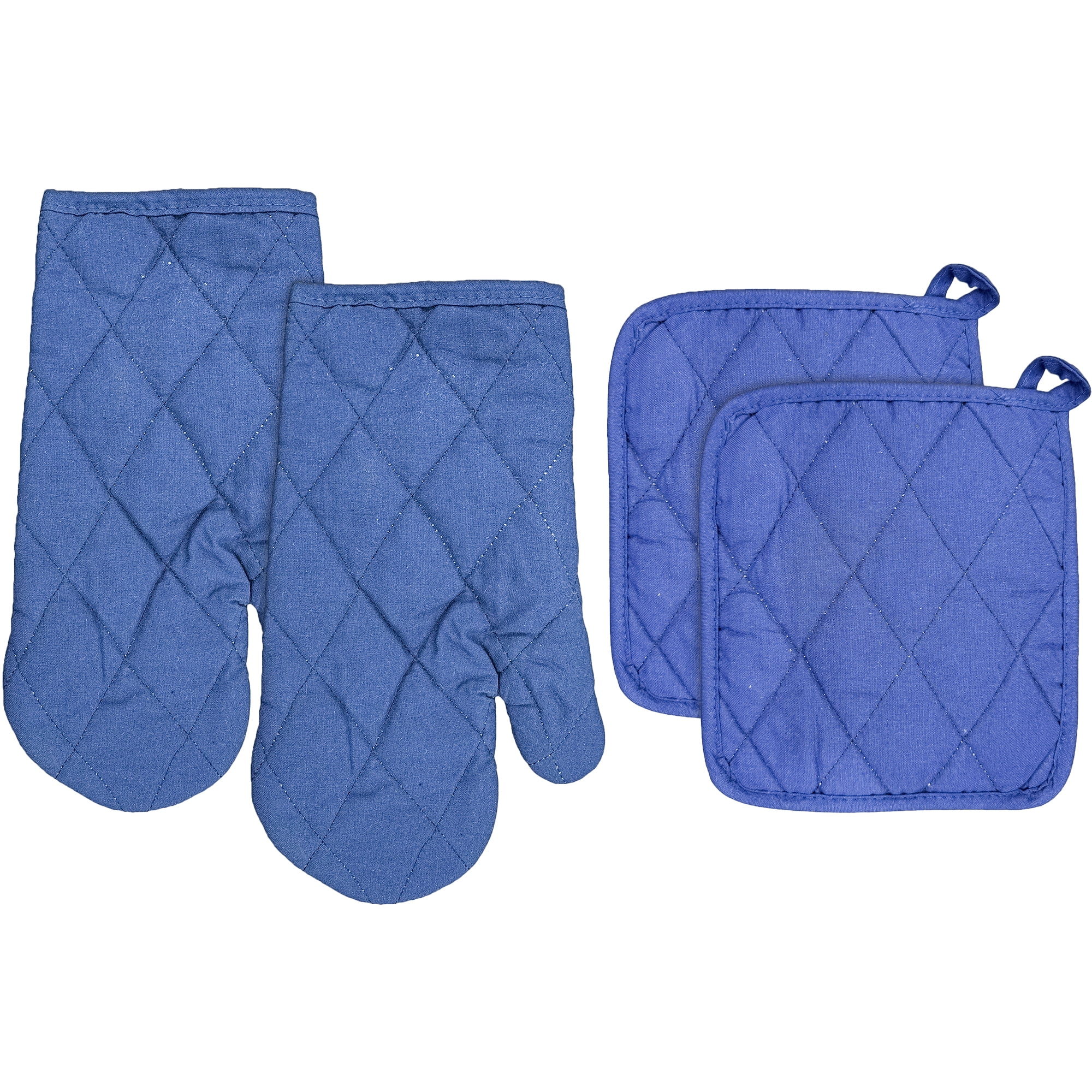 Freedom Farms Oven Mitts and Pot Holders, 4 Piece Set, High Heat ...
