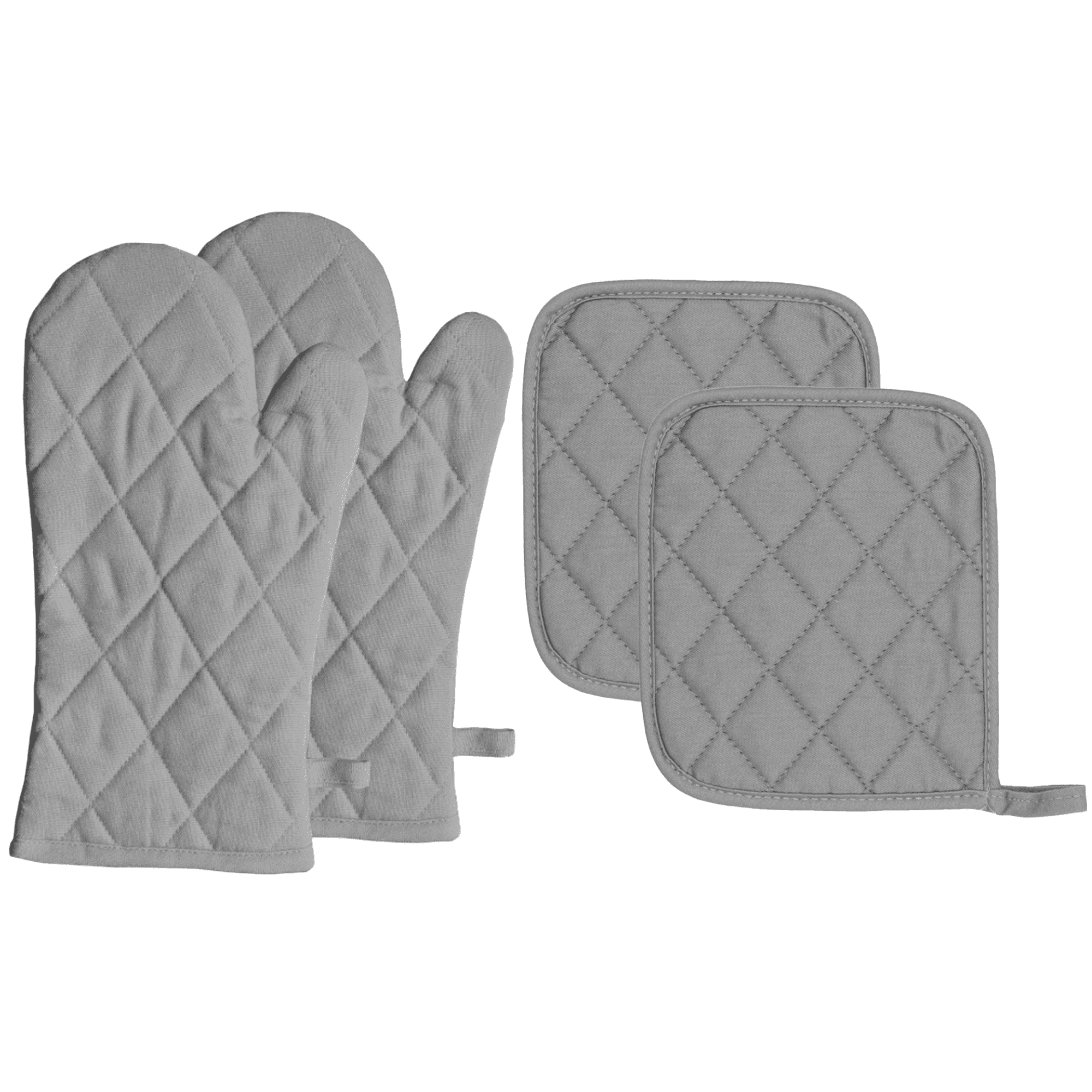 Freedom Farms Oven Mitts and Pot Holders, 4 Piece Set, High Heat ...